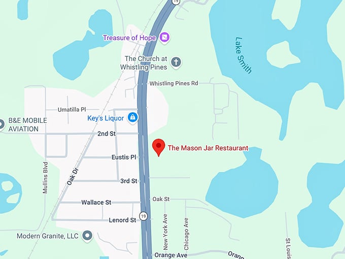 16. the mason jar restaurant map