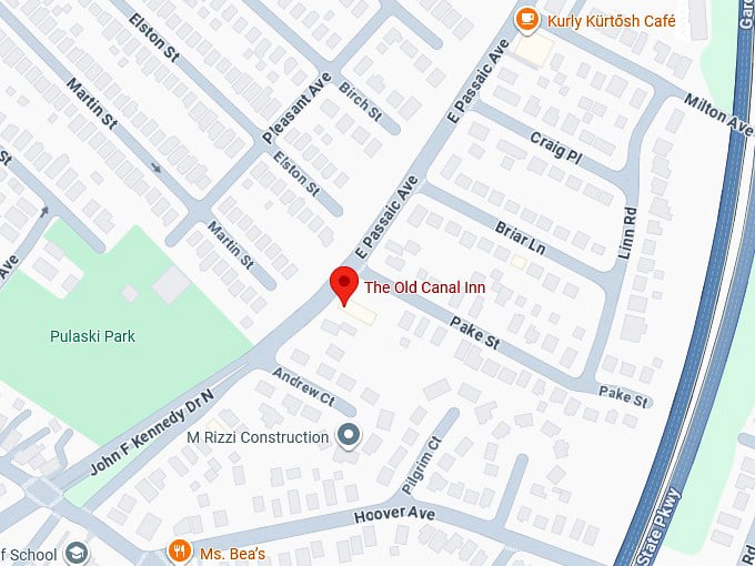 16. the old canal inn map