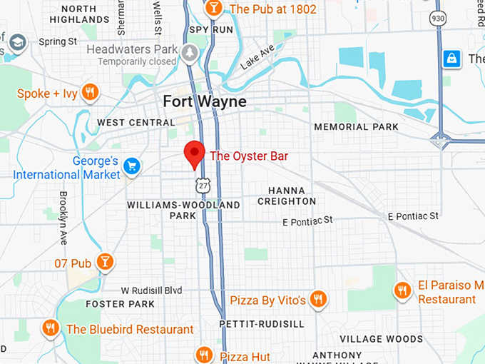 16. the oyster bar map