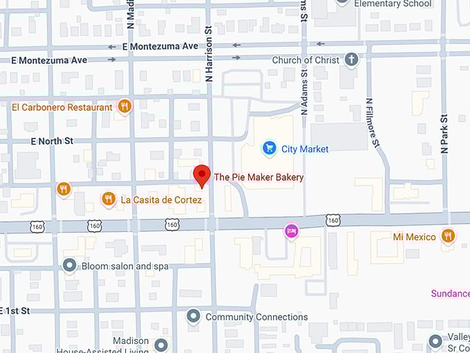 16. the pie maker bakery map