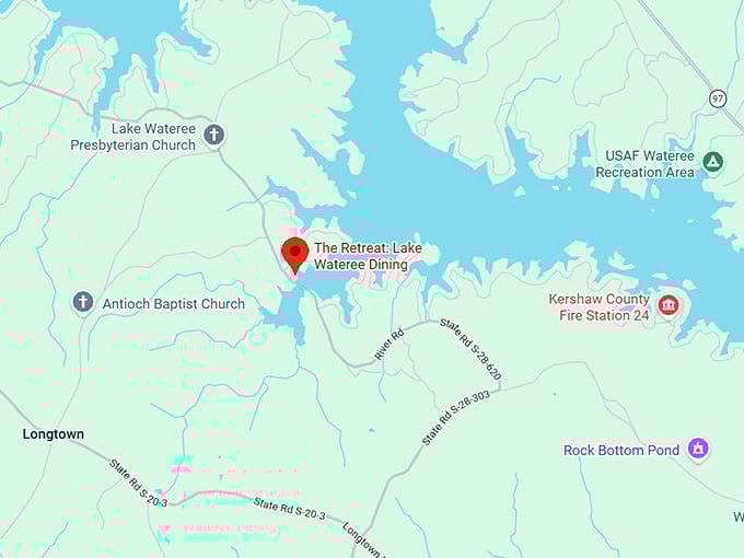 16. the retreat lake wateree dining map