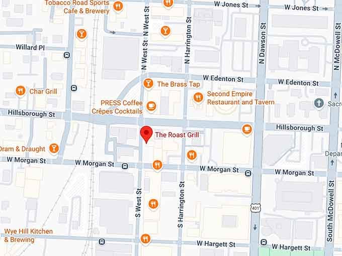 16. the roast grill map