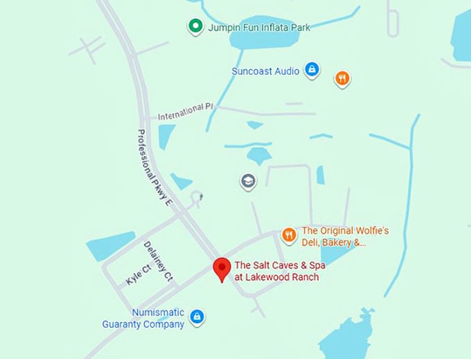 16. the salt caves & spa at lakewood ranch map