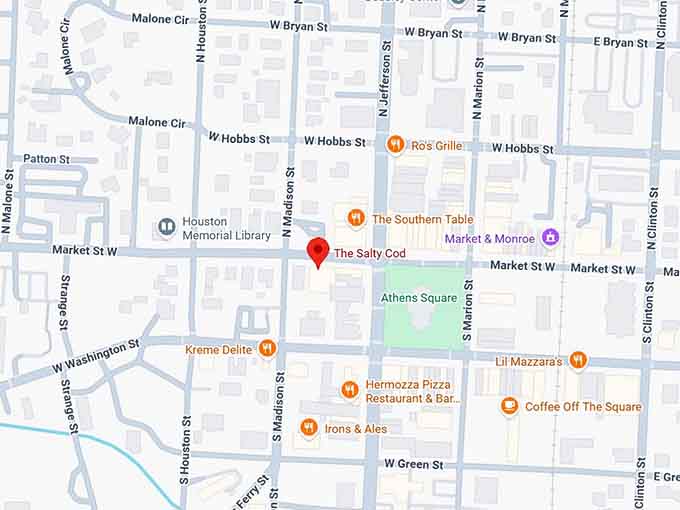 16. the salty cod map