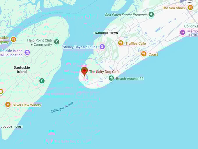16. the salty dog cafe map