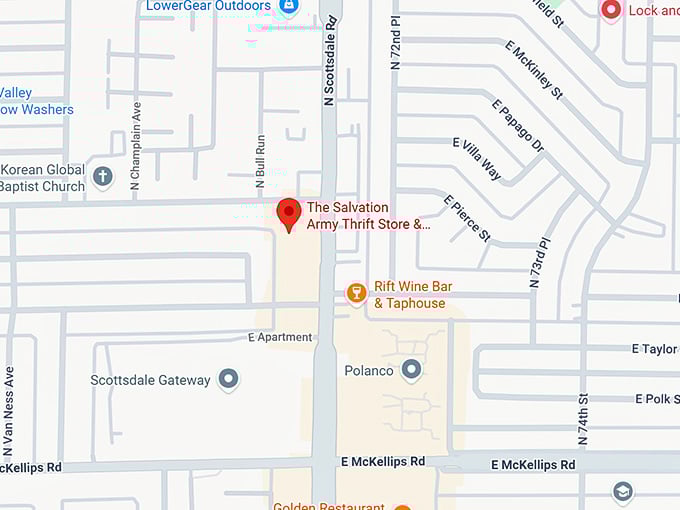 16. the salvation army thrift store & donation center map