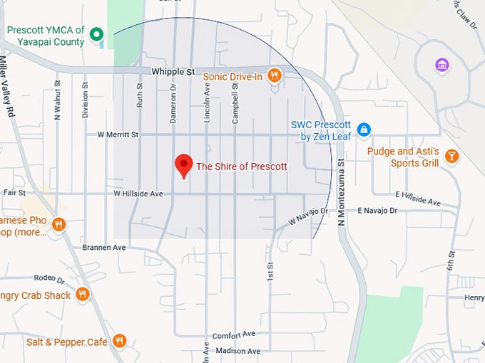 16. the shire of prescott map