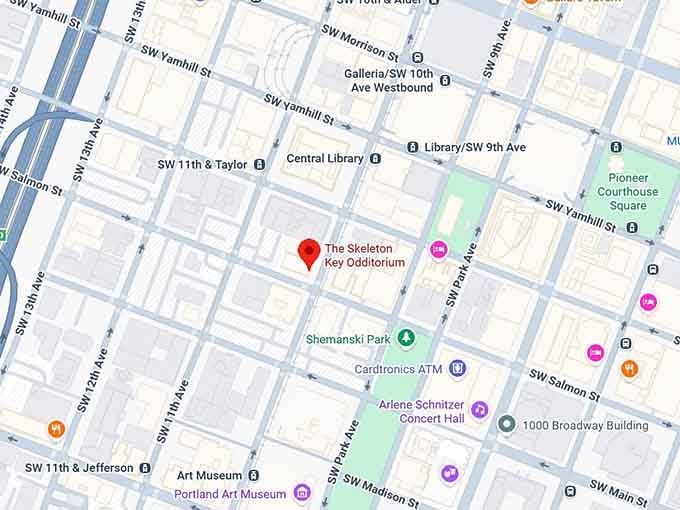 16. the skeleton key odditorium map