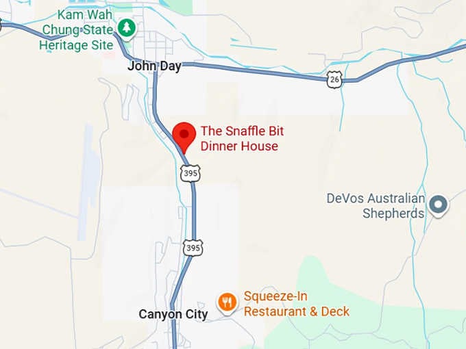 16. the snaffle bit dinner house map