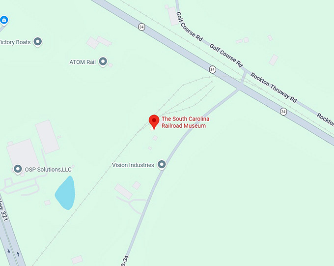 16. the south carolina railroad museum map