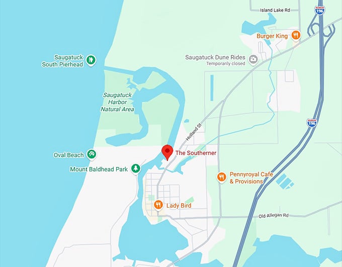 16. the southerner map