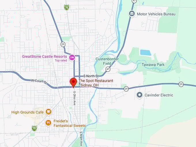 16. the spot restaurant map