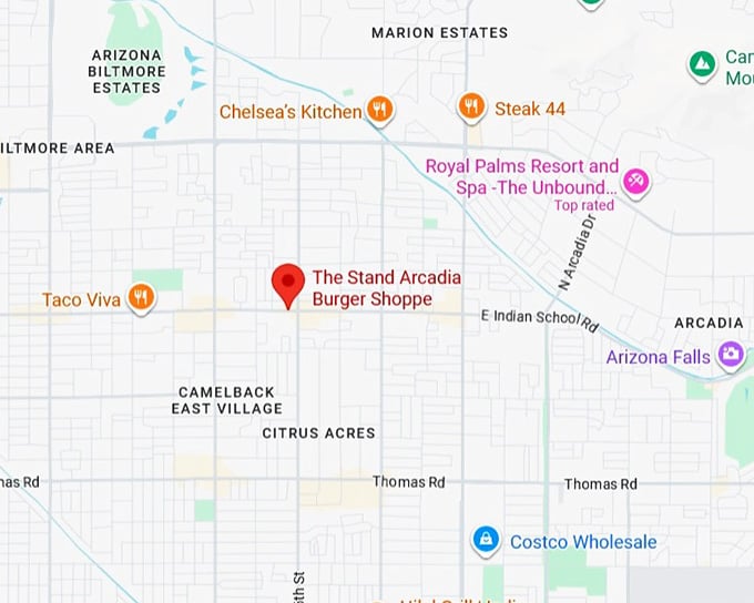 16. the stand arcadia burger shoppe map