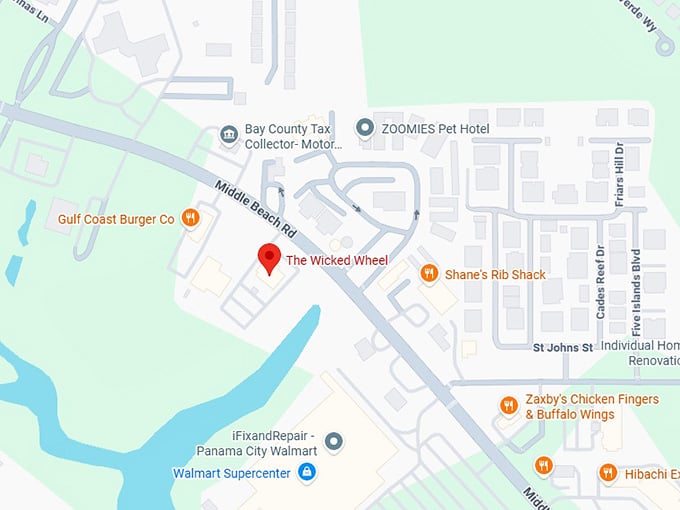 the wicked wheel map