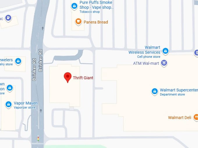 16. thrift giant map