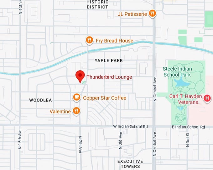 16. thunderbird lounge map