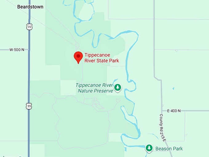 16. tippecanoe river state park map