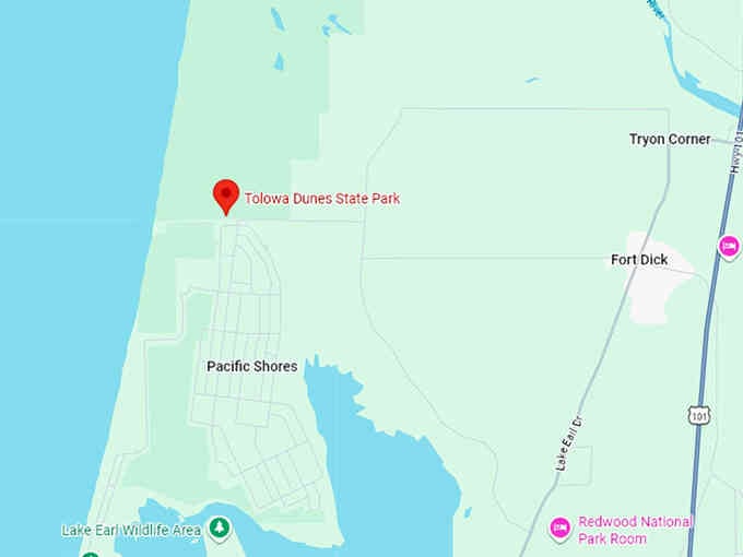 16. tolowa dunes state park map
