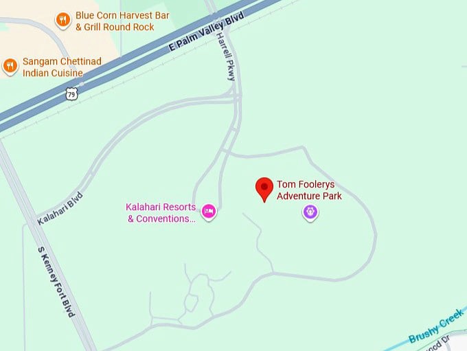 16. tom foolerys adventure park map