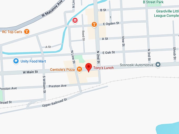 16. tony&rsquo;s lunch map