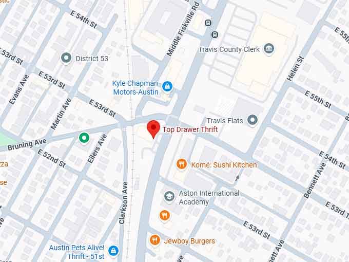 16. top drawer thrift map