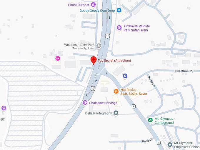 16. top secret (attraction) map