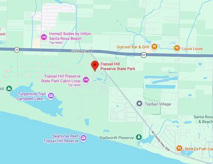16. topsail hill preserve state park map