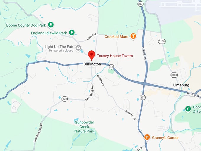 16. tousey house tavern map