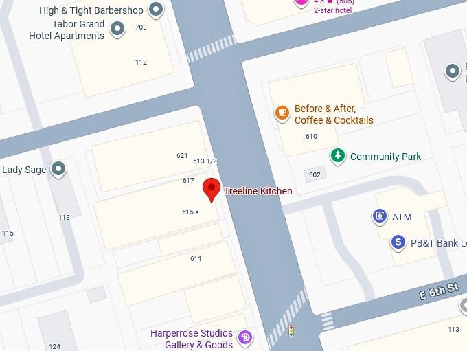 16. treeline kitchen's map