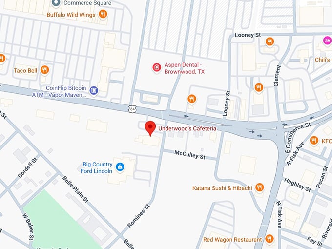 16. underwood's cafeteria map