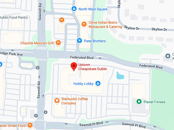 16. uptown cheapskate dublin map