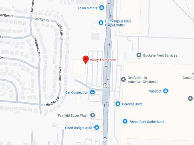 16. valley thrift store map