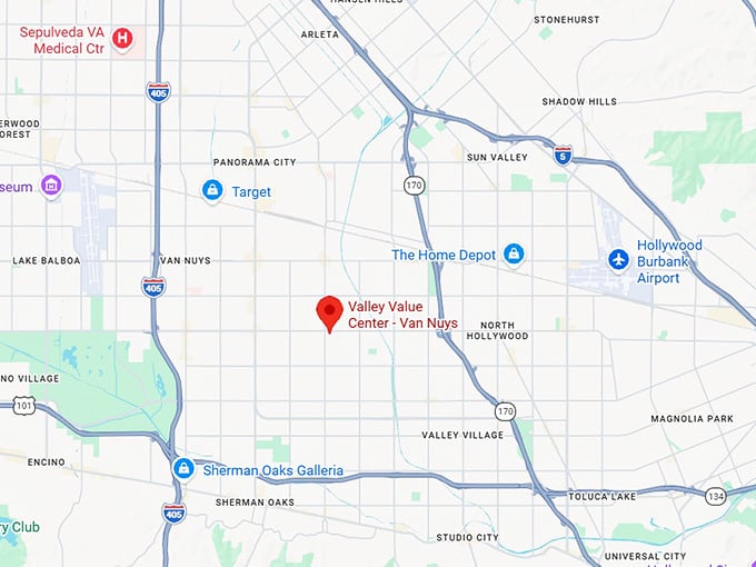 16. valley value center van nuys map