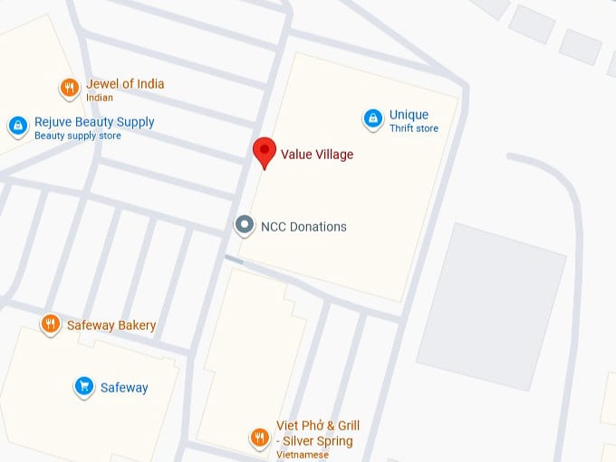 16. value village map