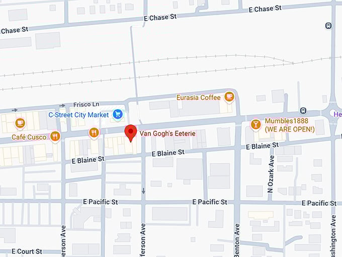 16. van gogh's eeterie map