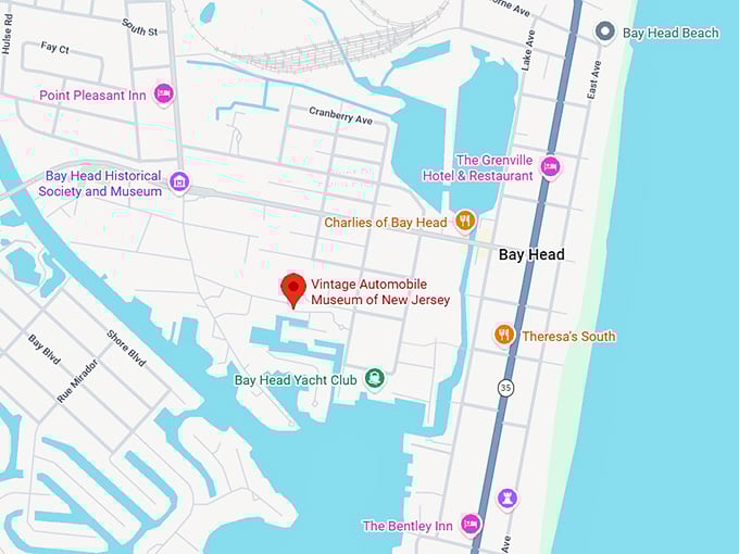 16. vintage automobile museum of new jersey map