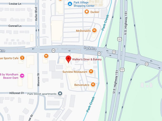 16. walker's diner & bakery map