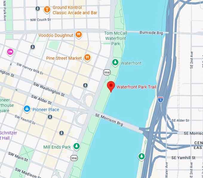 16. waterfront park trail map