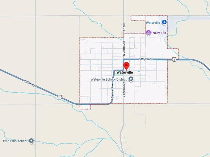16. waterville, wa map
