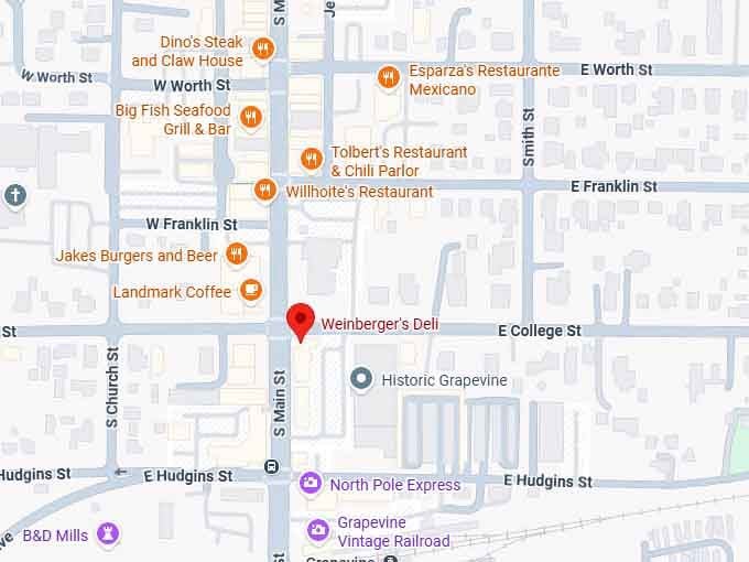 16. weinberger's deli map