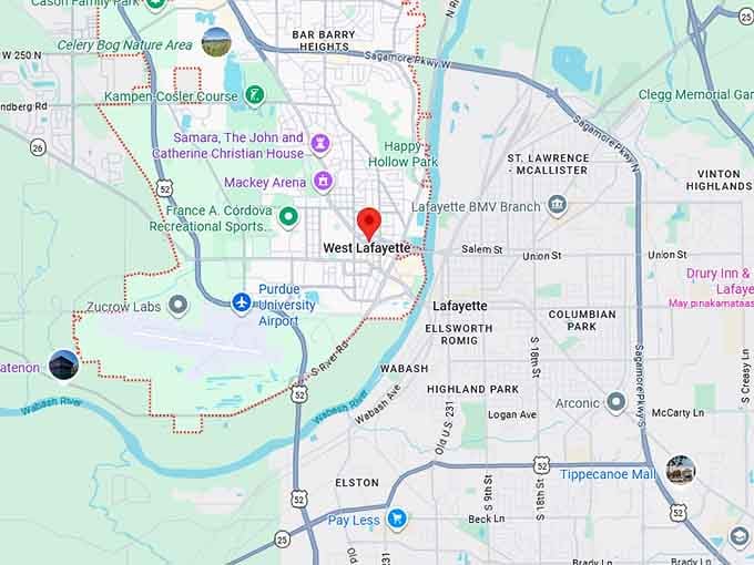 16. west lafayette map