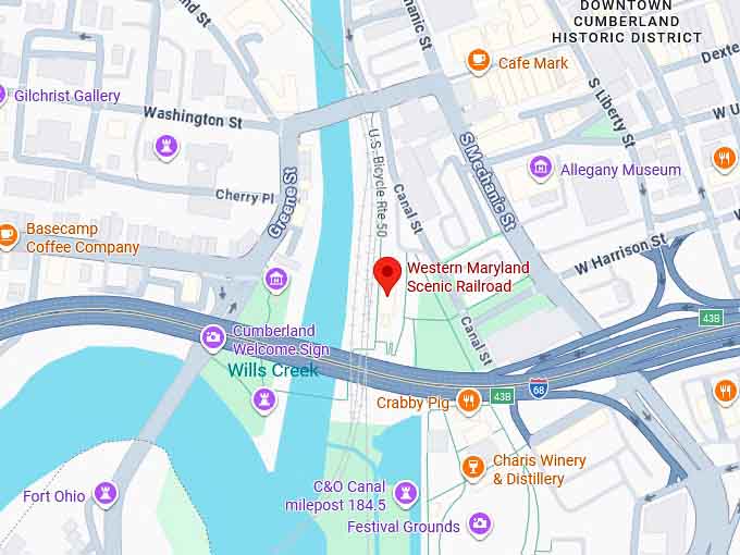 16. western maryland scenic railroad map