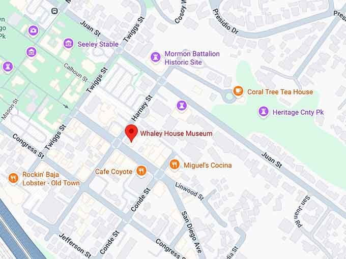 16. whaley house museum map