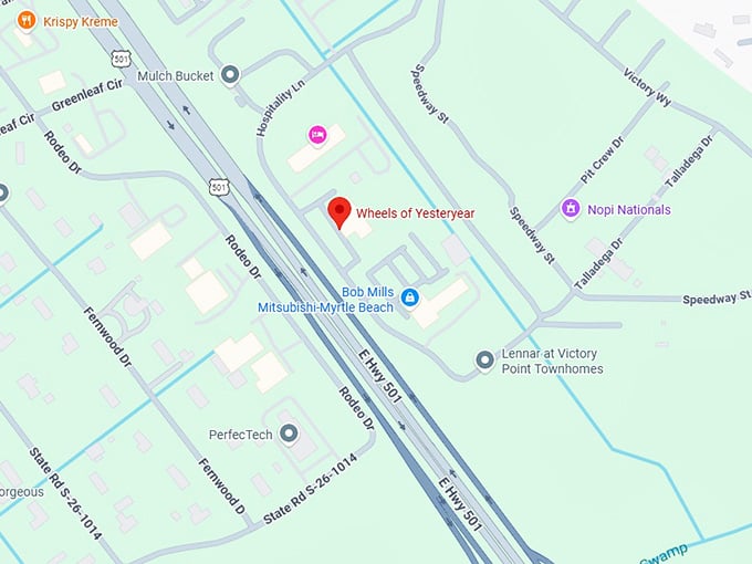 16. wheels of yesteryear map