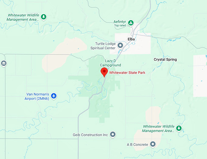 16. whitewater state park map