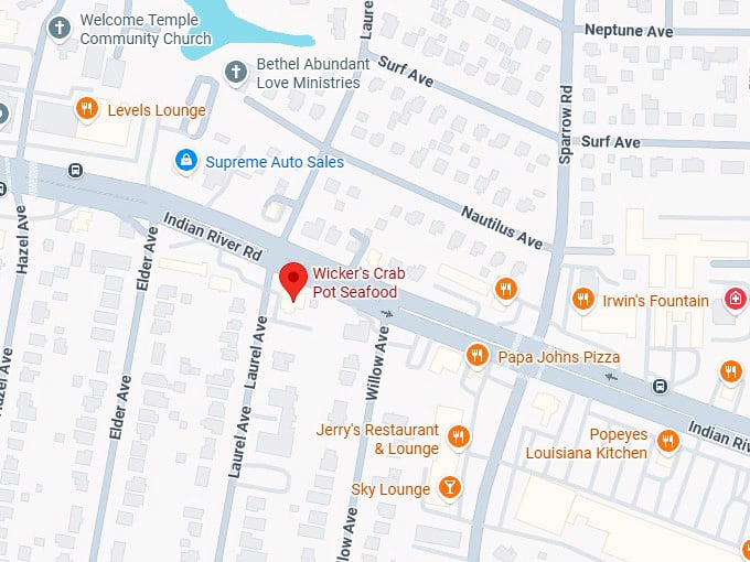 16. wicker’s crab pot map