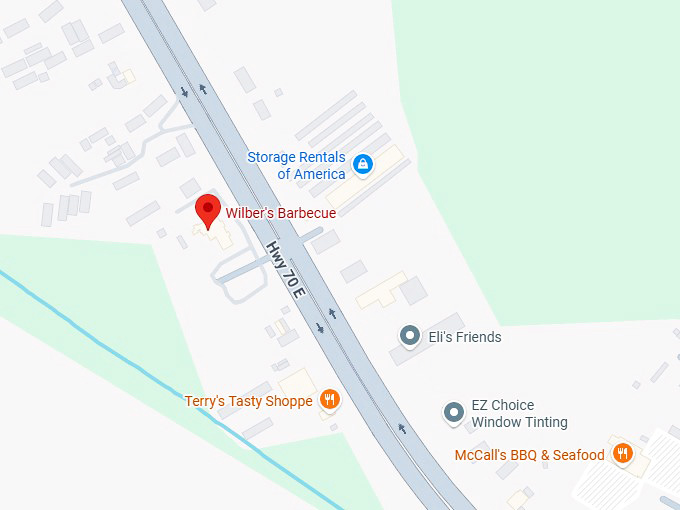 16. wilber&rsquo;s barbecue map