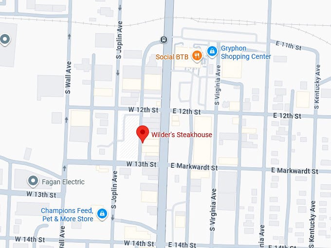 16. wilder's steakhouse map