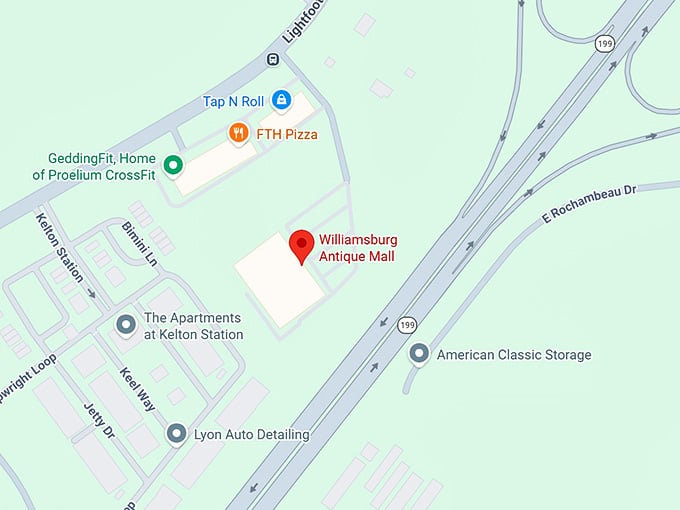 16. williamsburg antique mall map