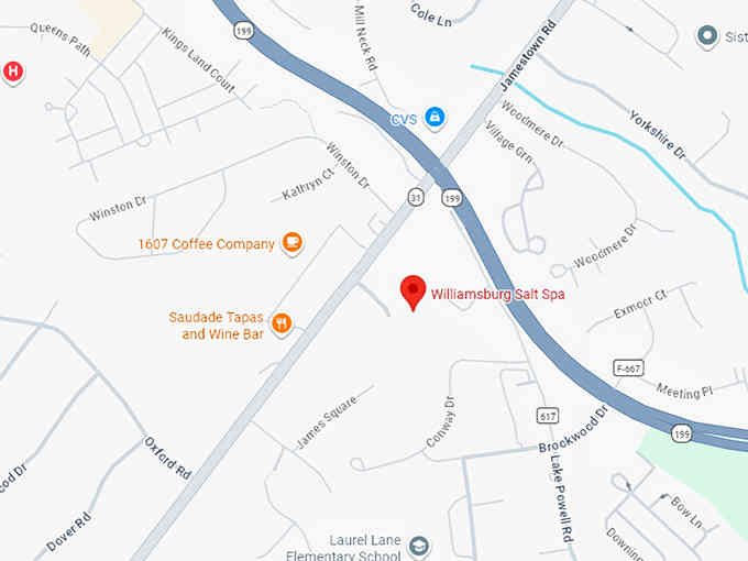 16. williamsburg salt spa map